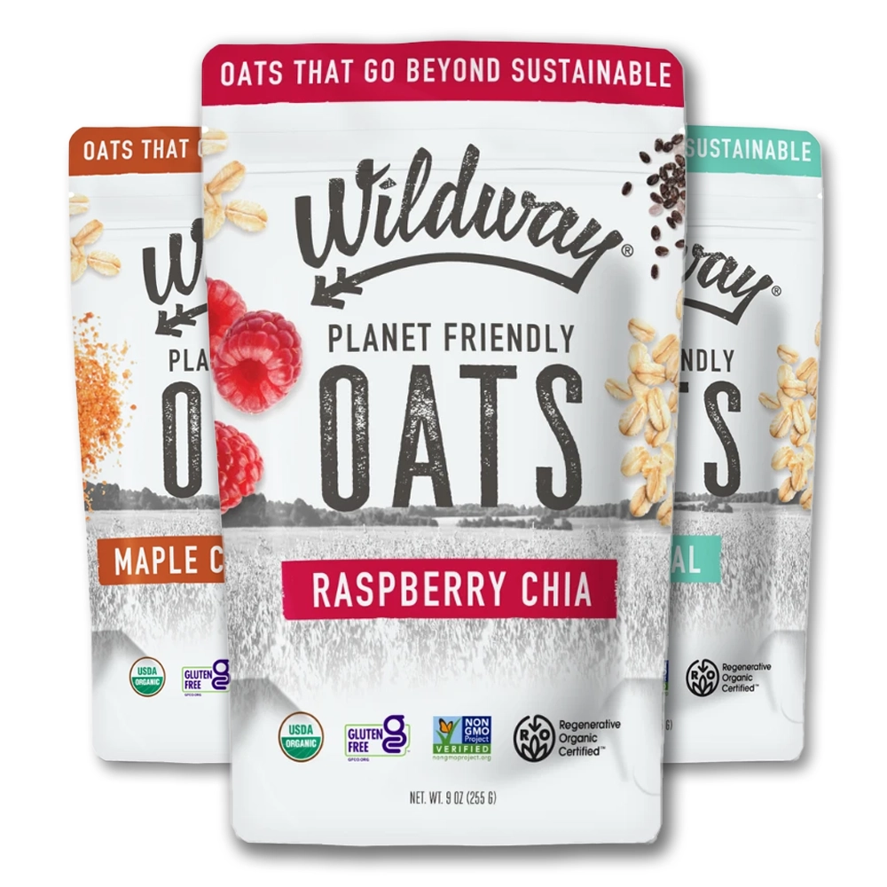 Organic Planet Friendly Oats, Wildway - sourced from regenerative farms
