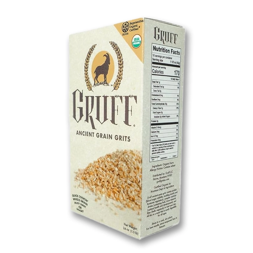 Ancient Grain Grits - 3 Pack, Gruff Grains - sourced from regenerative farms