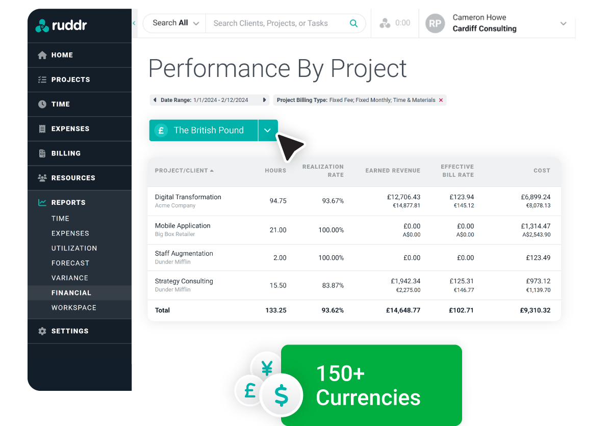 Ruddr - Platform Features - Multicurrency