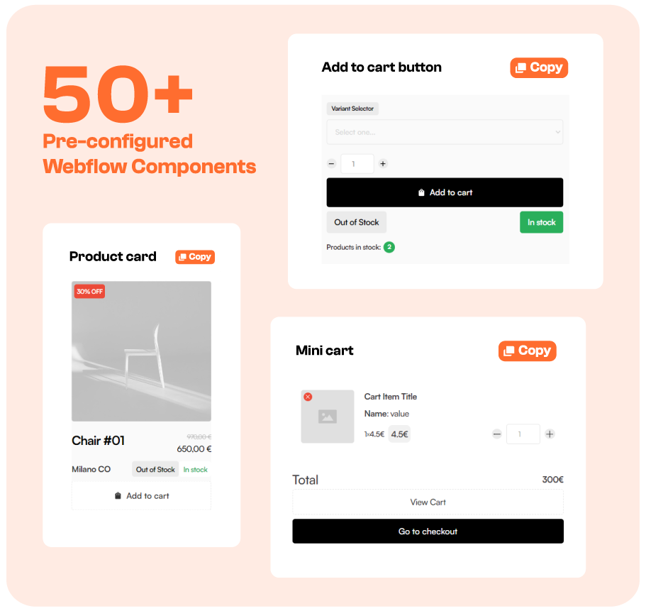Webflow and Shopify, connected! | Smootify.io