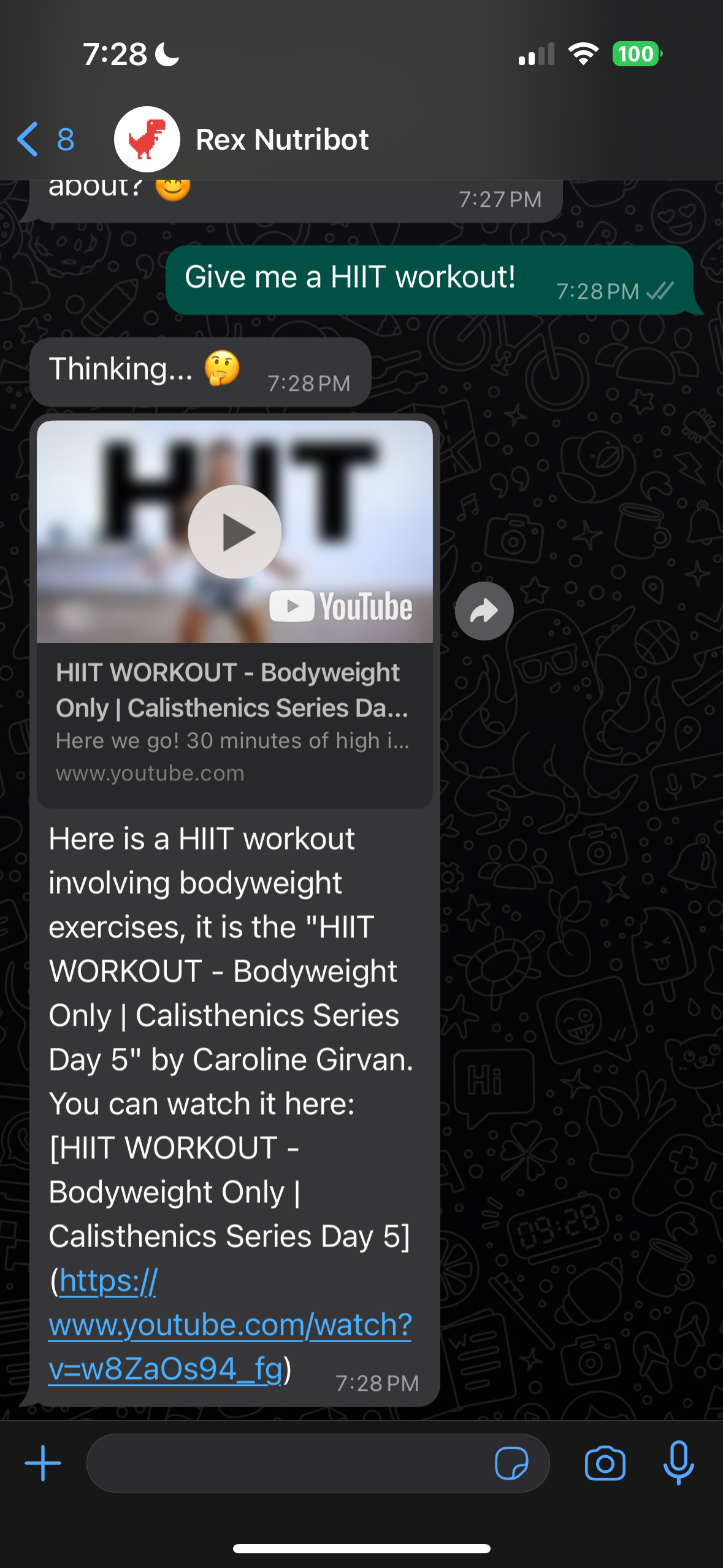 Rex.fit: Your AI nutrition and workout coach