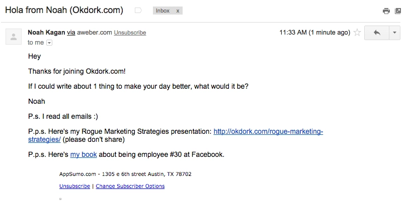 6 Welcome Email Examples & Templates - Teachable Blog