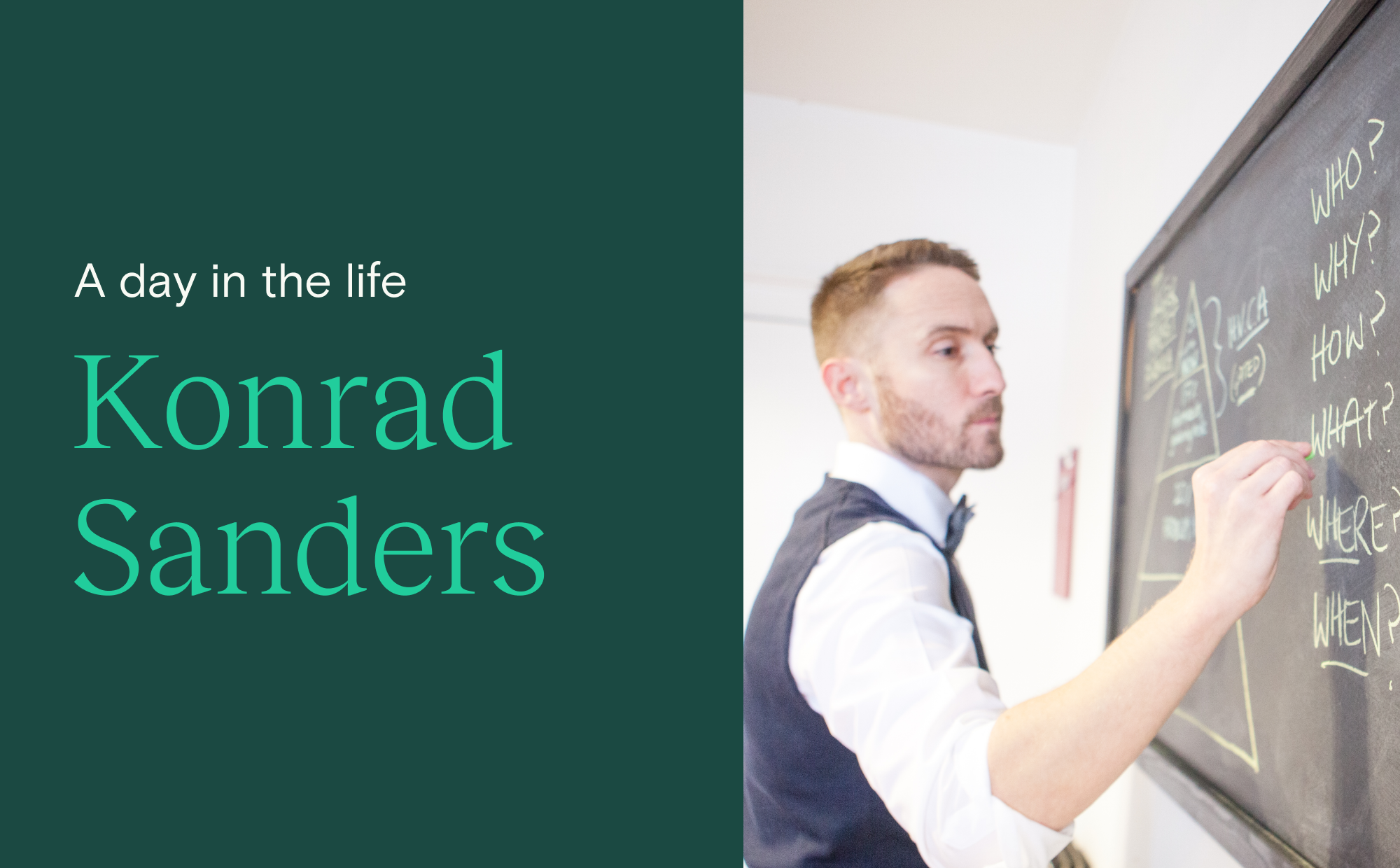 A Day in the Life of Copywriter and Creator Konrad Sanders