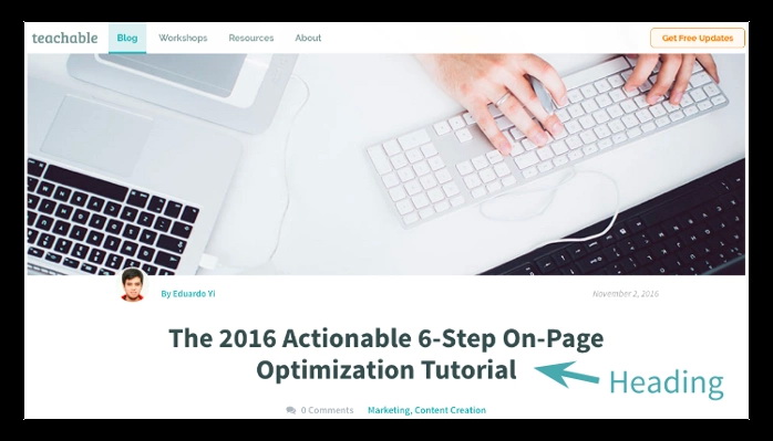 Actionable 6-Step On-Page SEO Tips - Teachable Blog