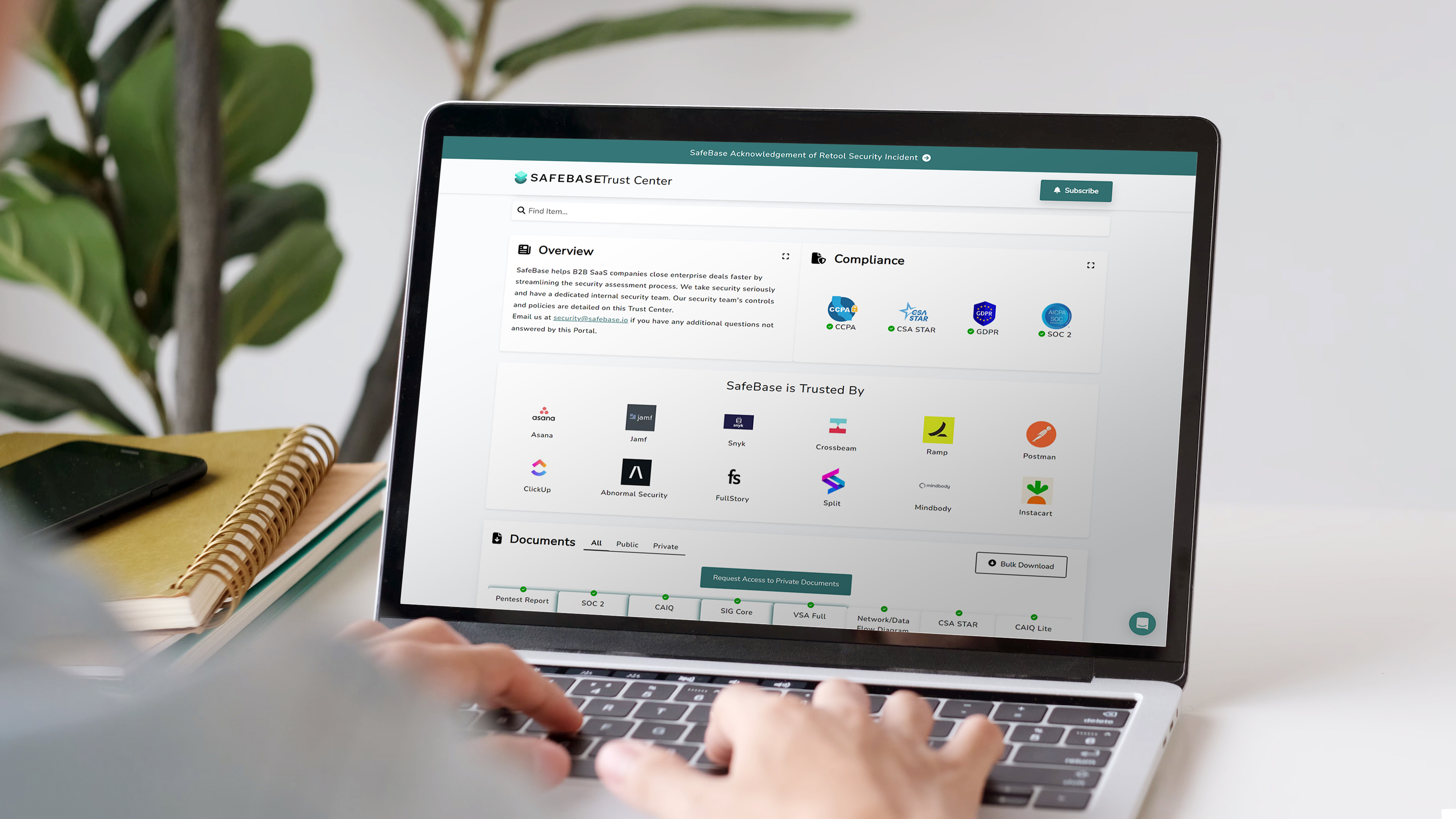 SafeBase Trust Center pricing plans | SafeBase
