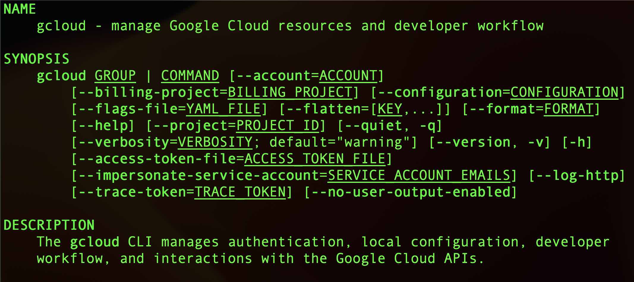 Oh Crap… I have to use gcloud in the command line