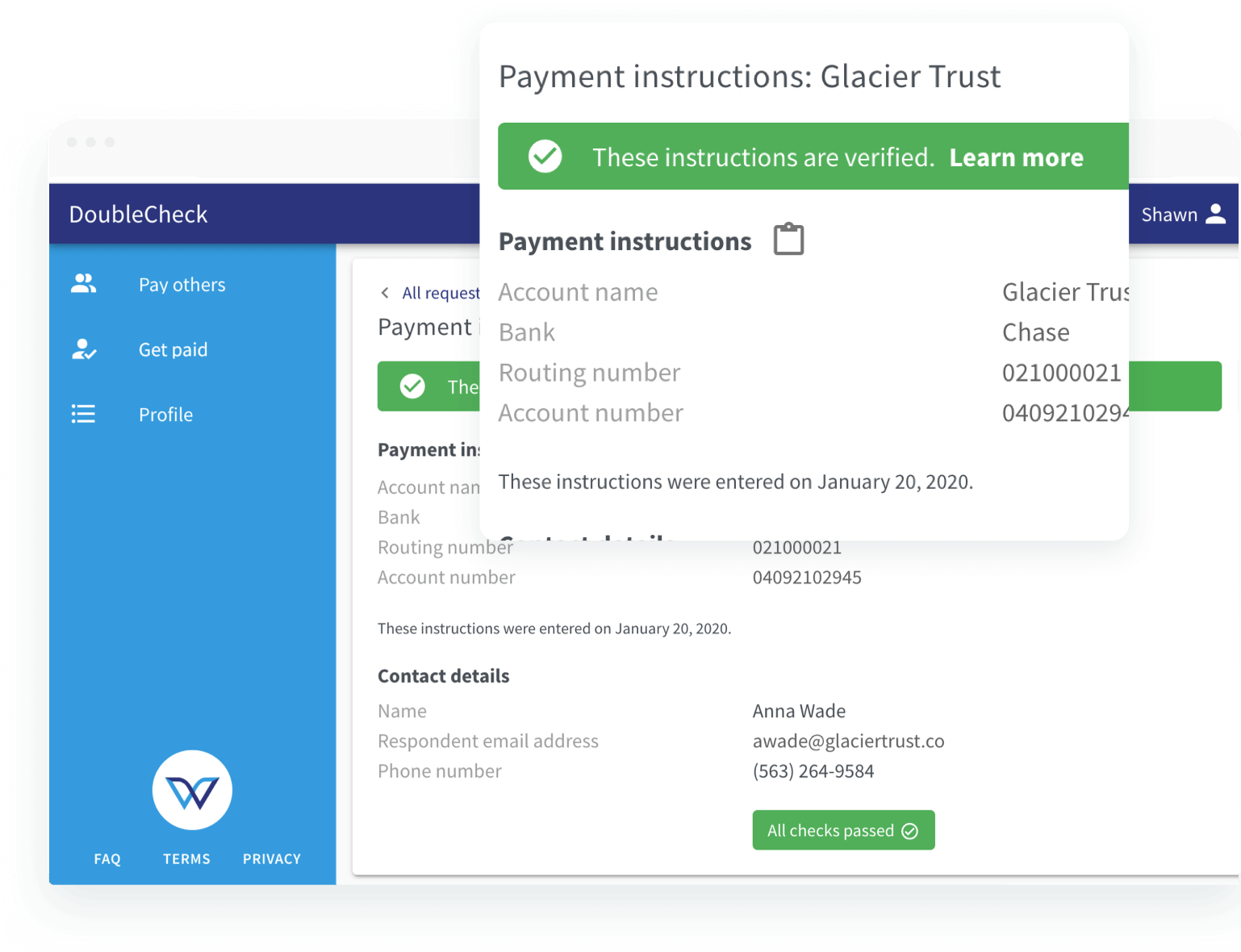 DoubleCheck by Walrus | Securely Collect Payment Details