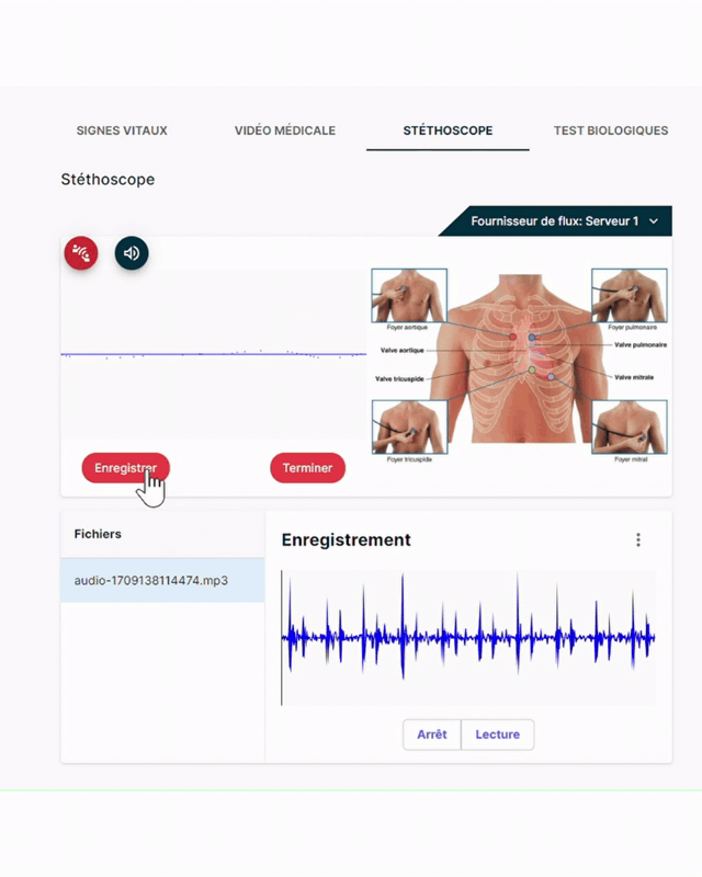 Achetez Stéthoscope Numérique et Bluetooth pour Professionnels de la Santé
