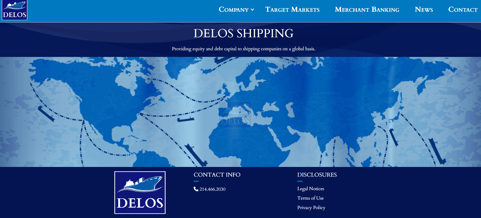 Investment & Finance Company for Marine Shipping Industry | Delos Shipping