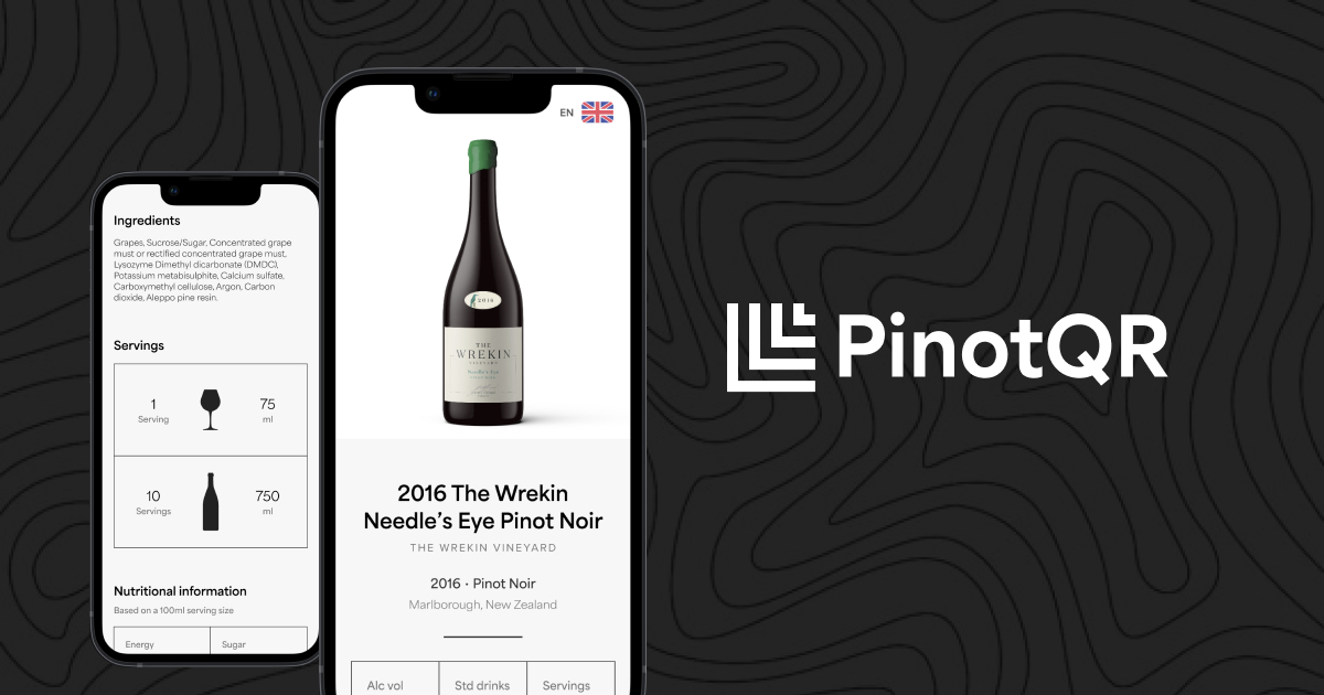 PinotQR – Wine e-labels for all your vintages