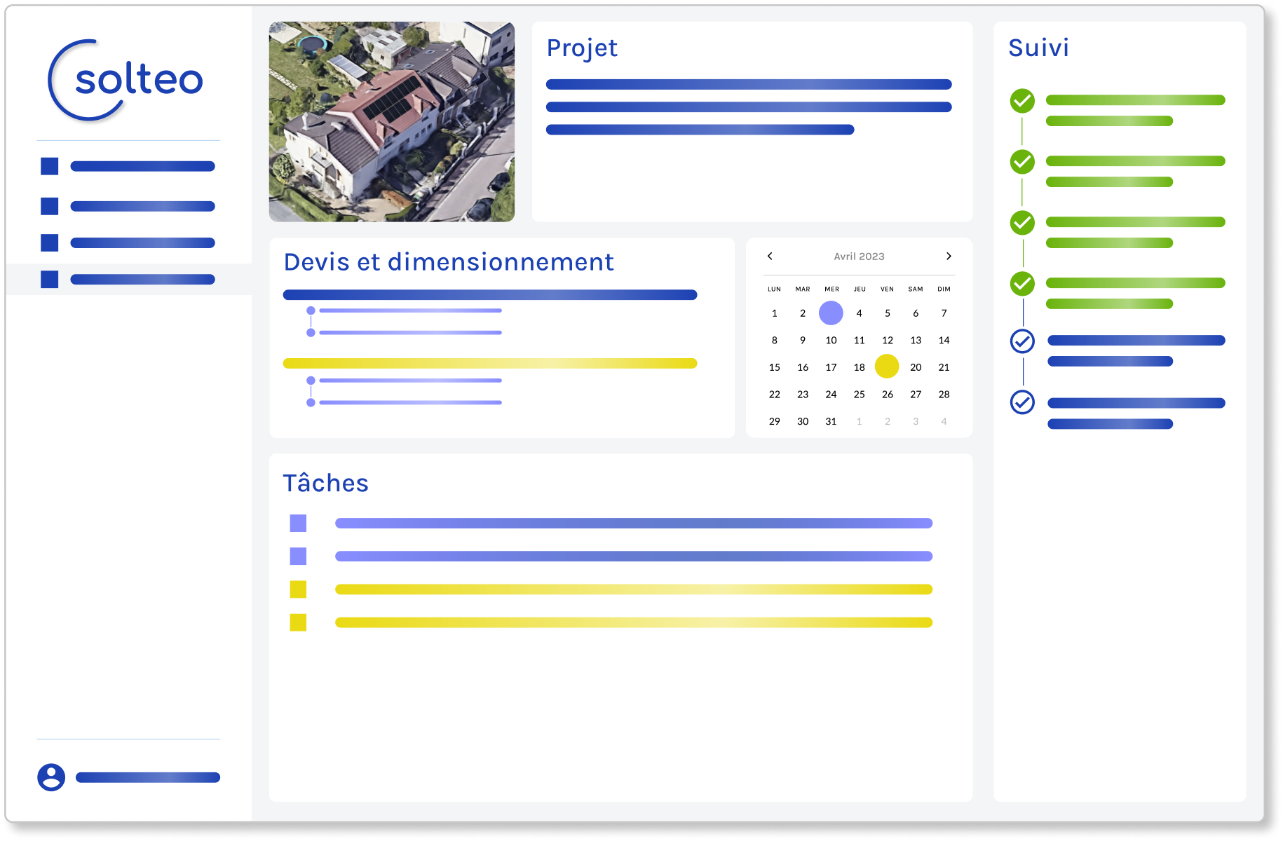 Solteo - Plateforme complète d’organisation de projets solaires