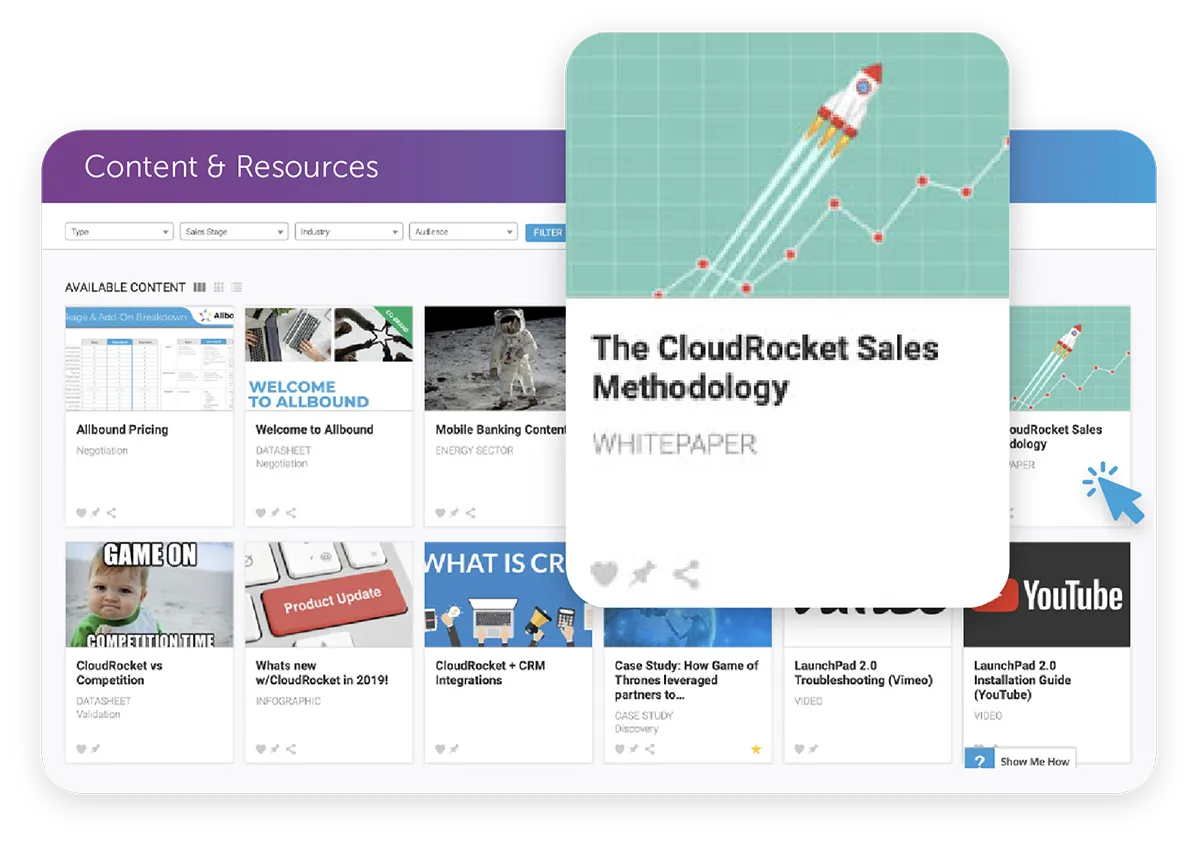 Content Library - PRM software | Allbound