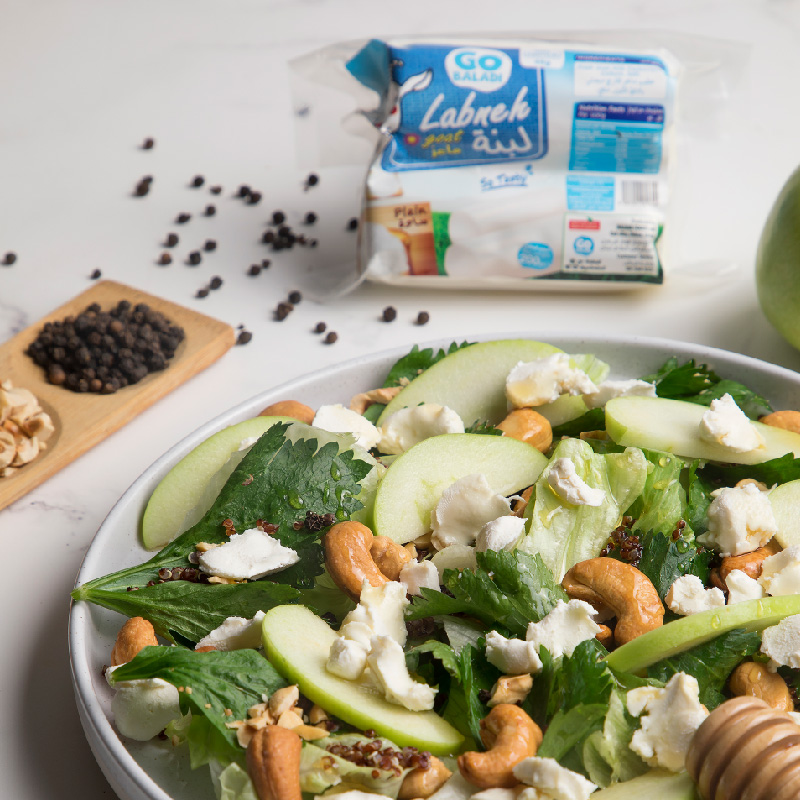 Go Baladi Escarole Salad with Grass Fed Goat Double Crème and Walnut Pesto
