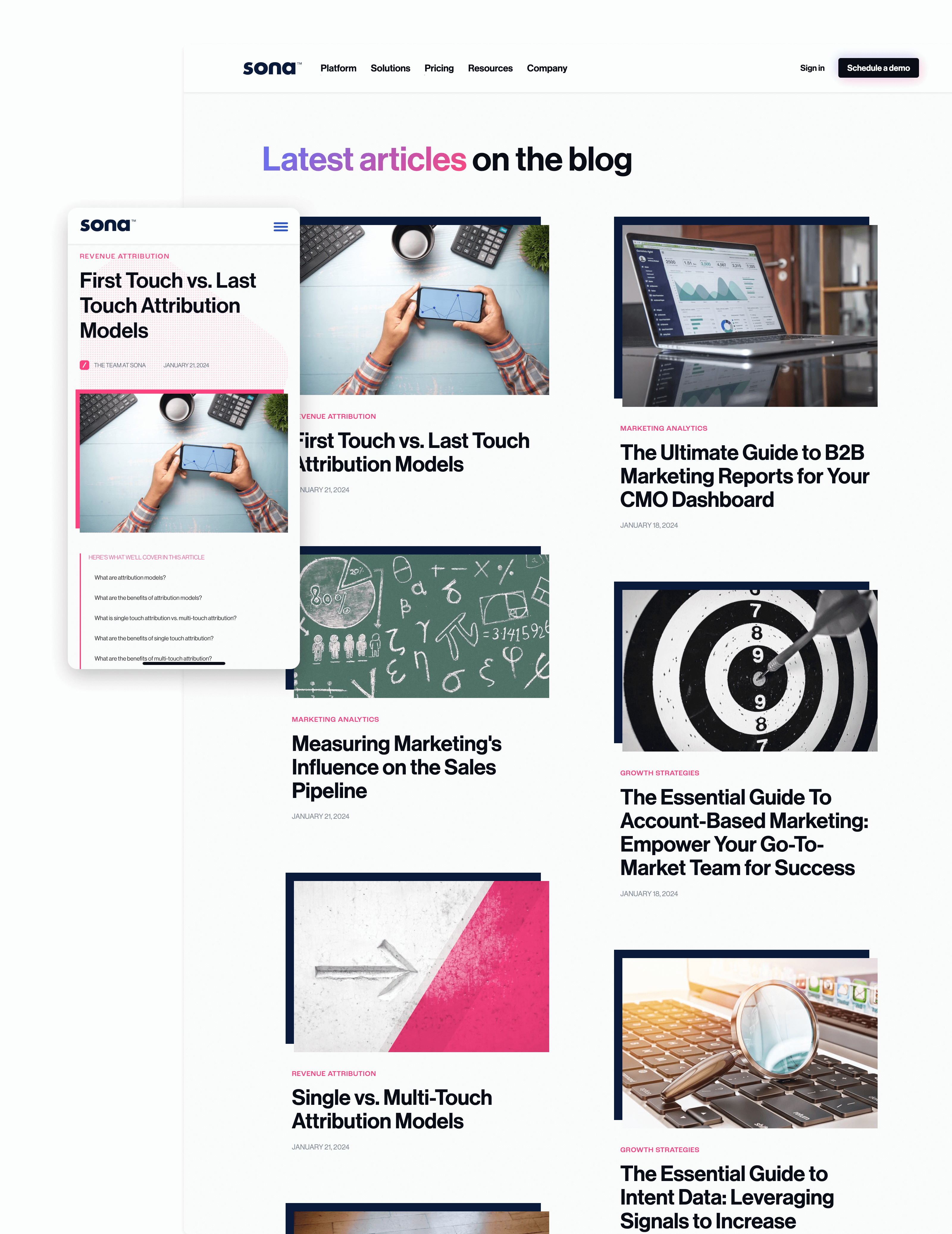 Visual Identity and Marketing Website for Sona Labs