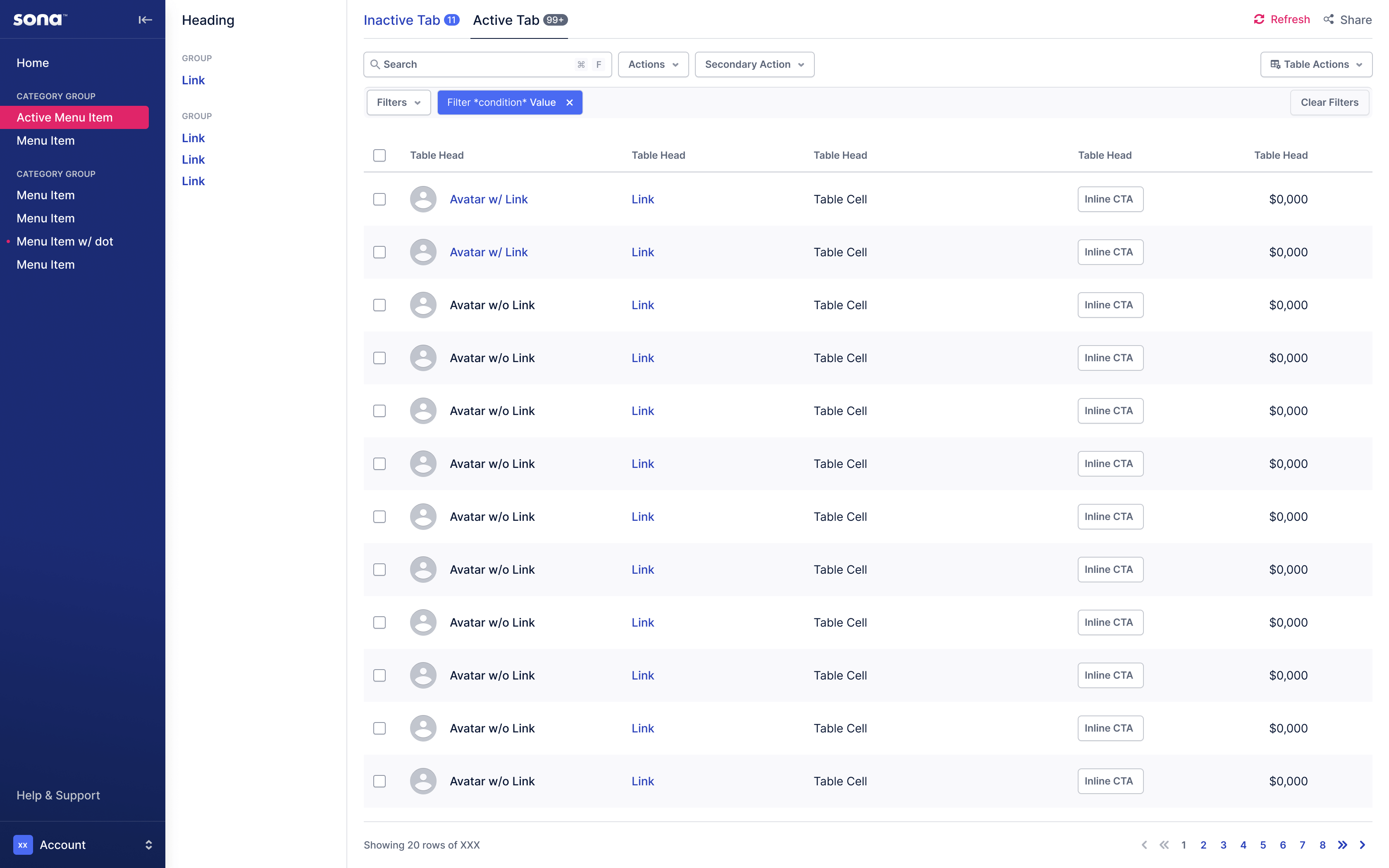 Product Design for the Sona Growth Platform