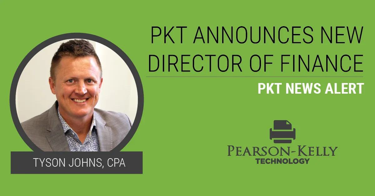 Pearson-Kelly Welcome Tyson Johns, Director of Finance