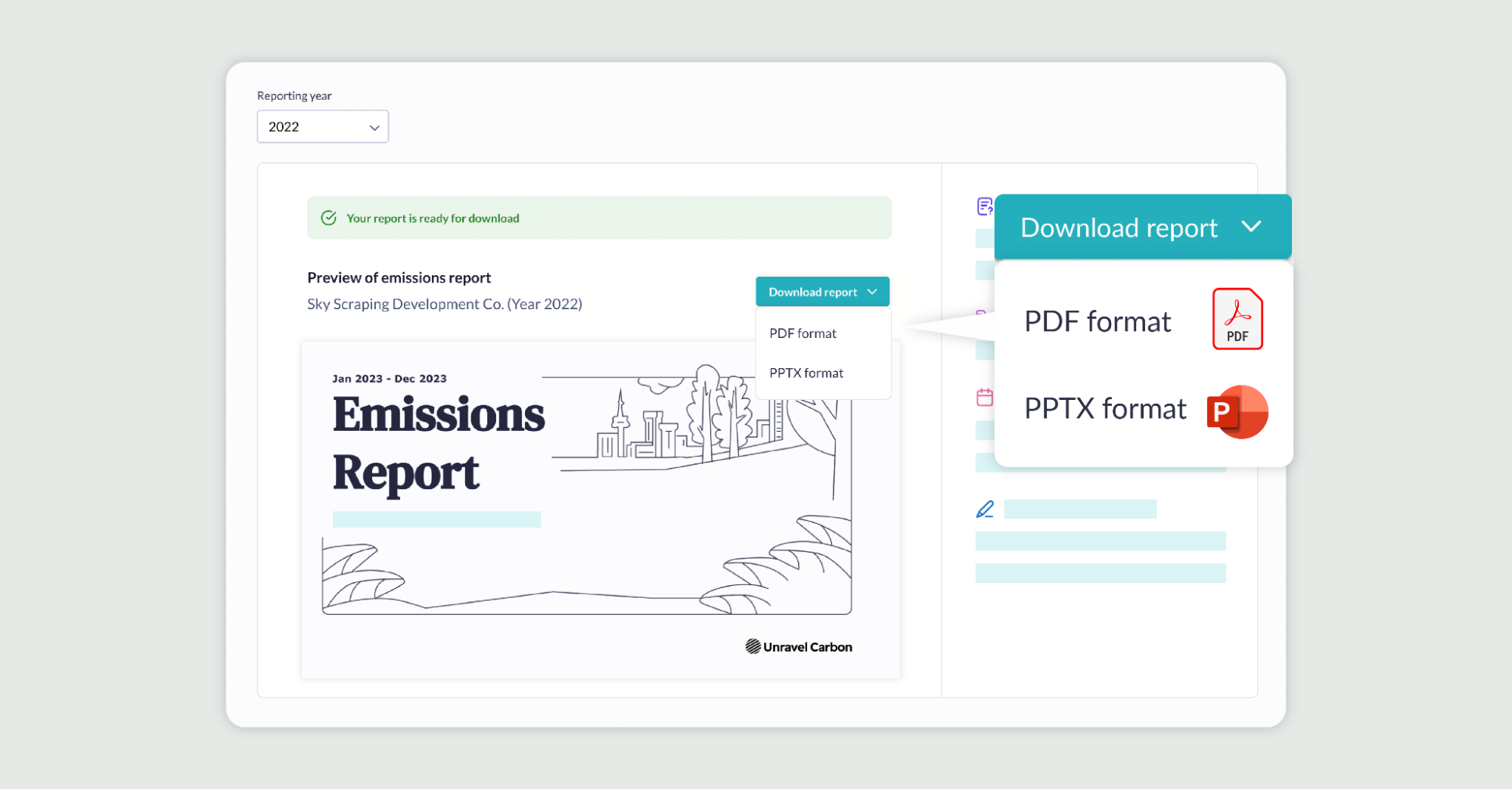 Meet Unravel Carbon’s Improved Reporting Feature