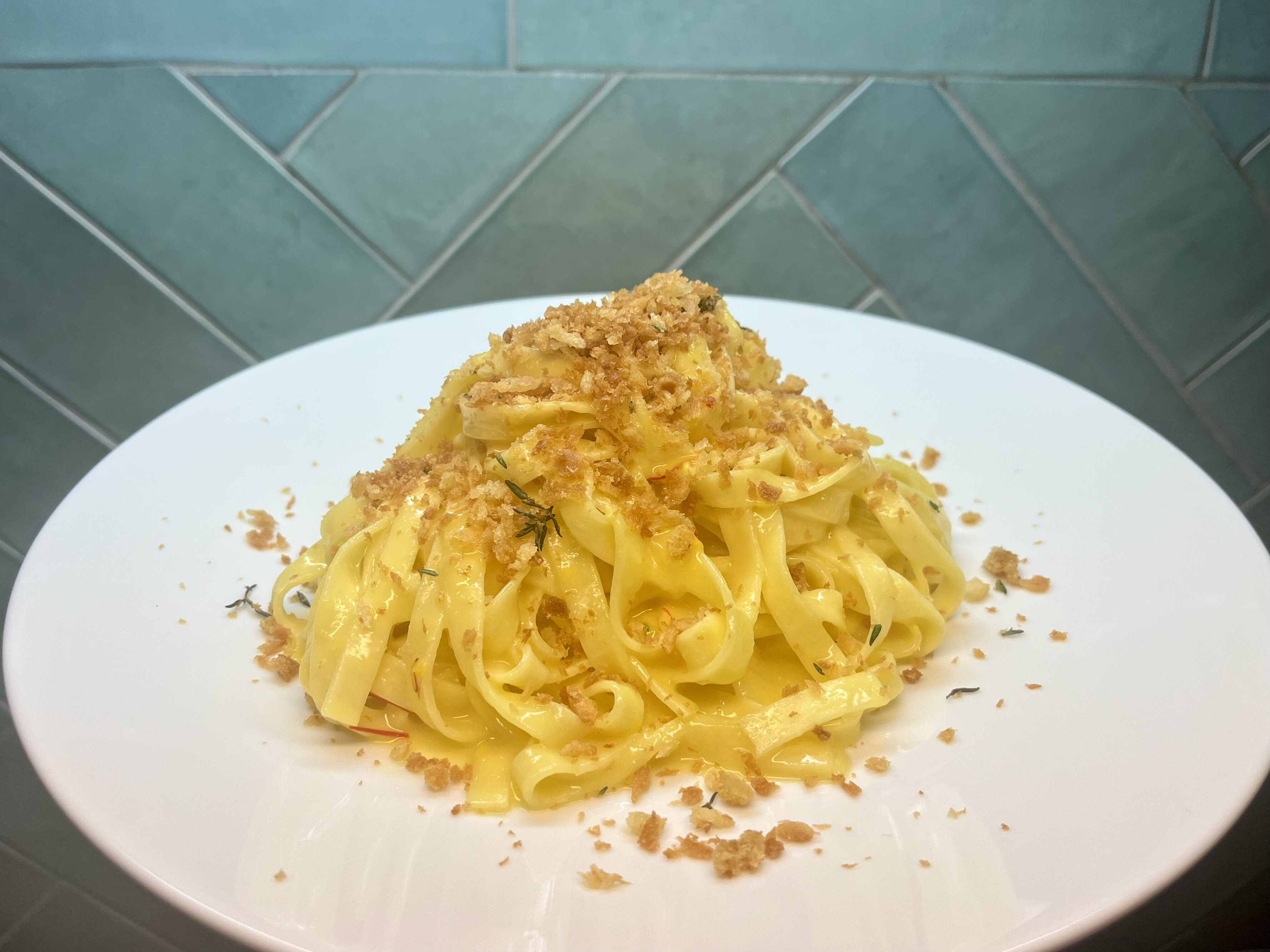 Lemon, saffron pasta