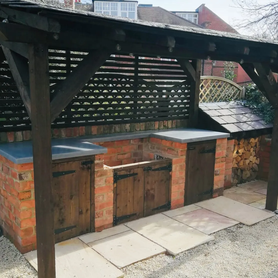 Concrete garden worktops & concrete BBQ | Top rated polishing furniture