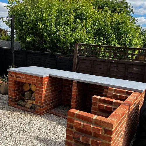 Concrete garden worktops & concrete BBQ | Top rated polishing furniture