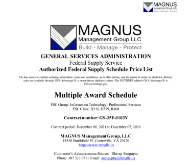 Browse Our Government Contracting Proof