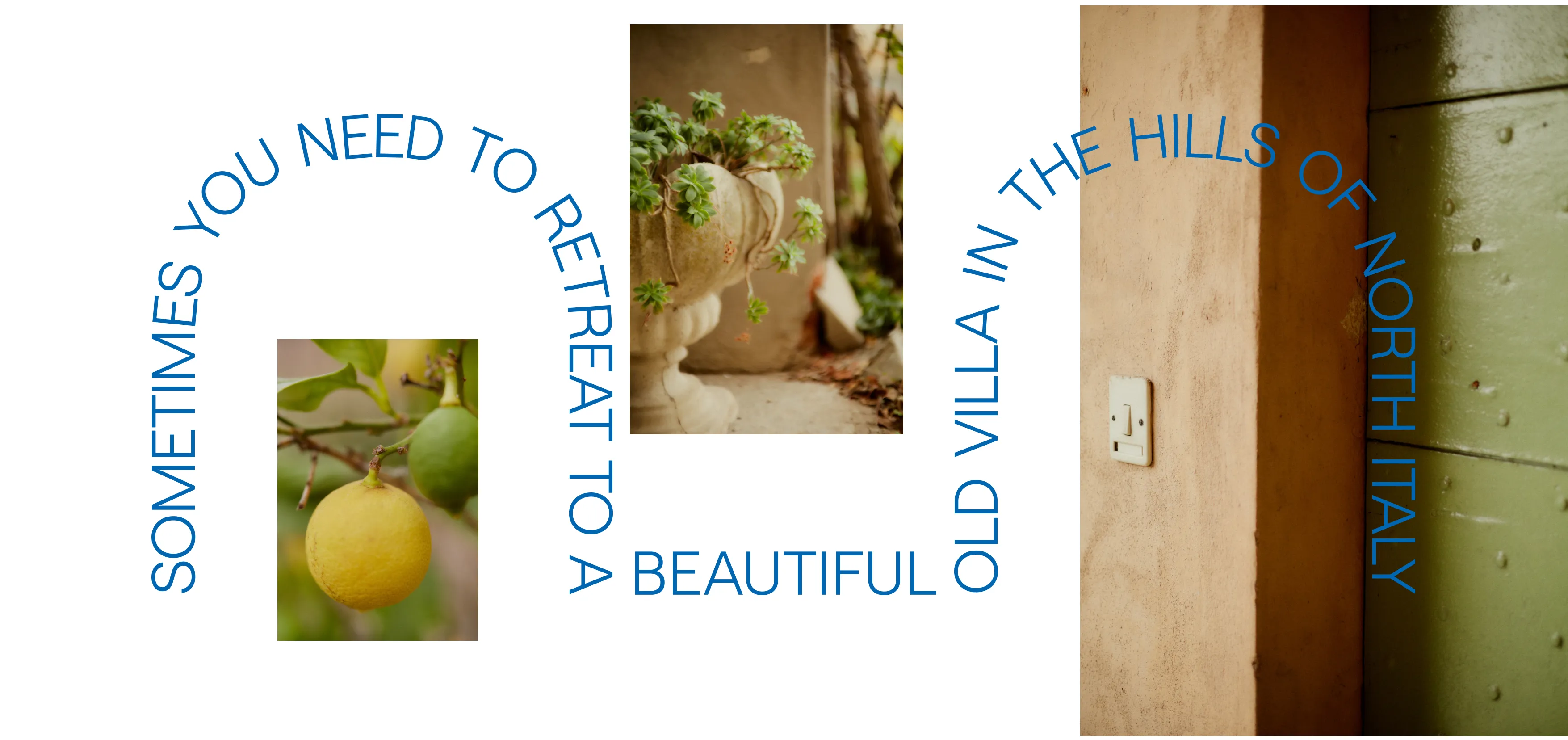 Villa Pravernara, a beautiful old villa in the hills of north Italy.