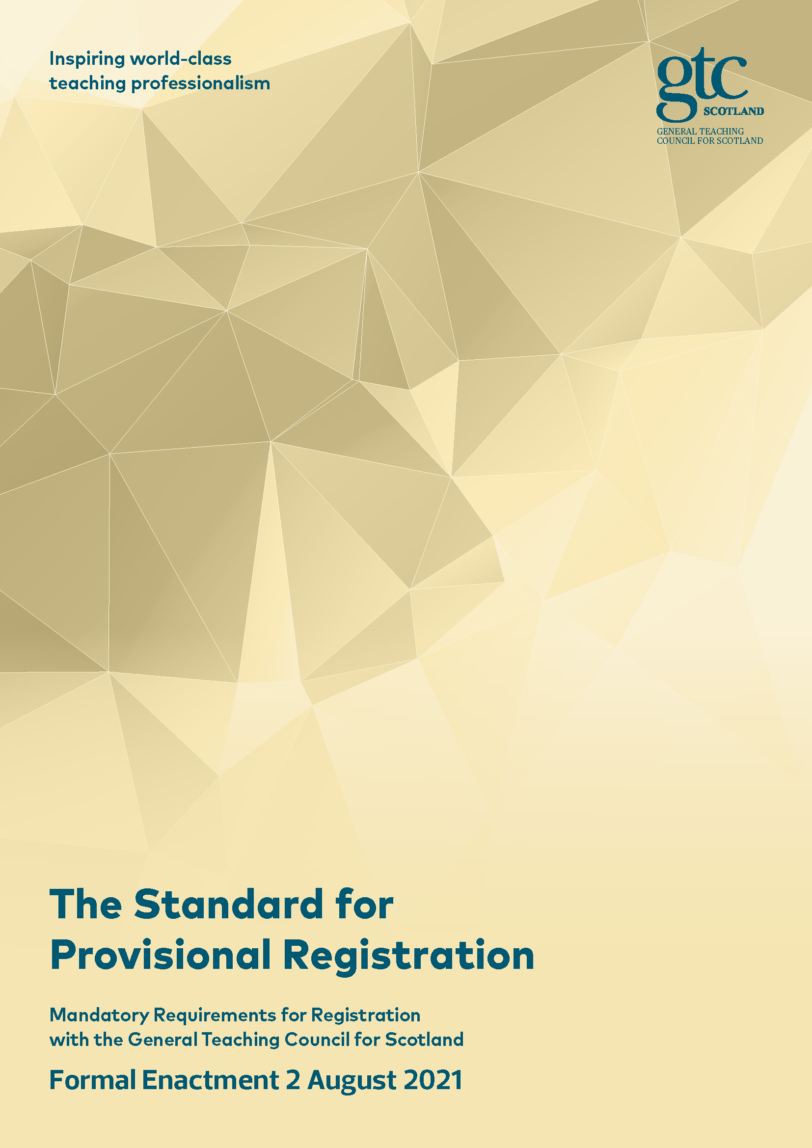 Document > The Standard for Provisional Registration