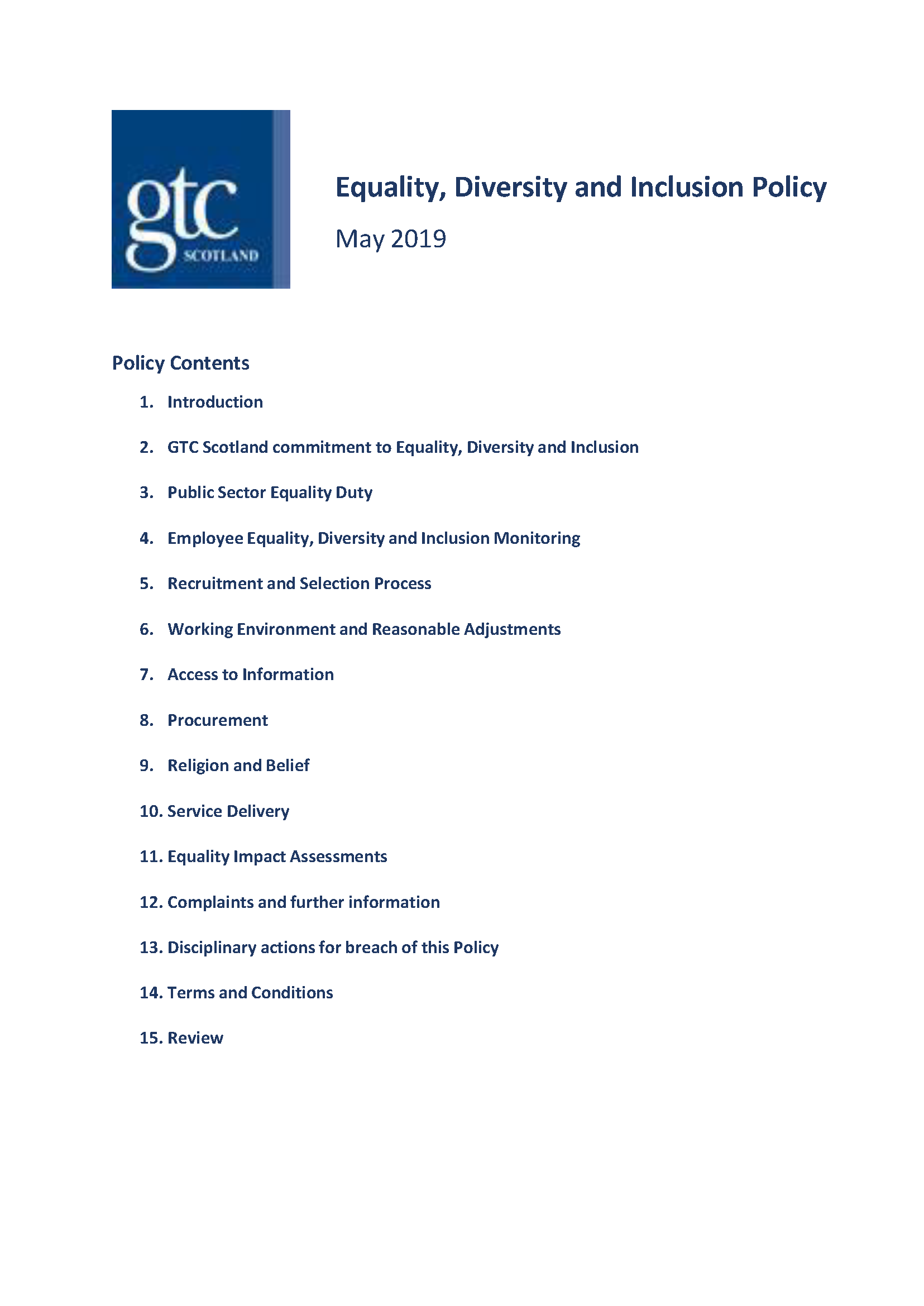 Document > Equality, diversity and inclusion policy