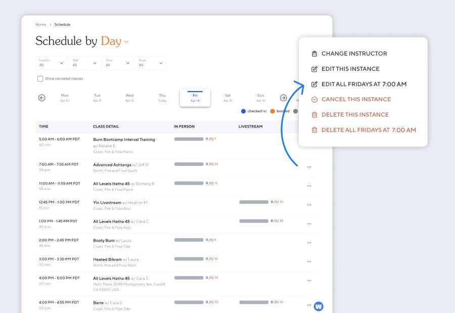 Easily Edit Classes and Plans in Seconds and Keep Your Studio Details ...