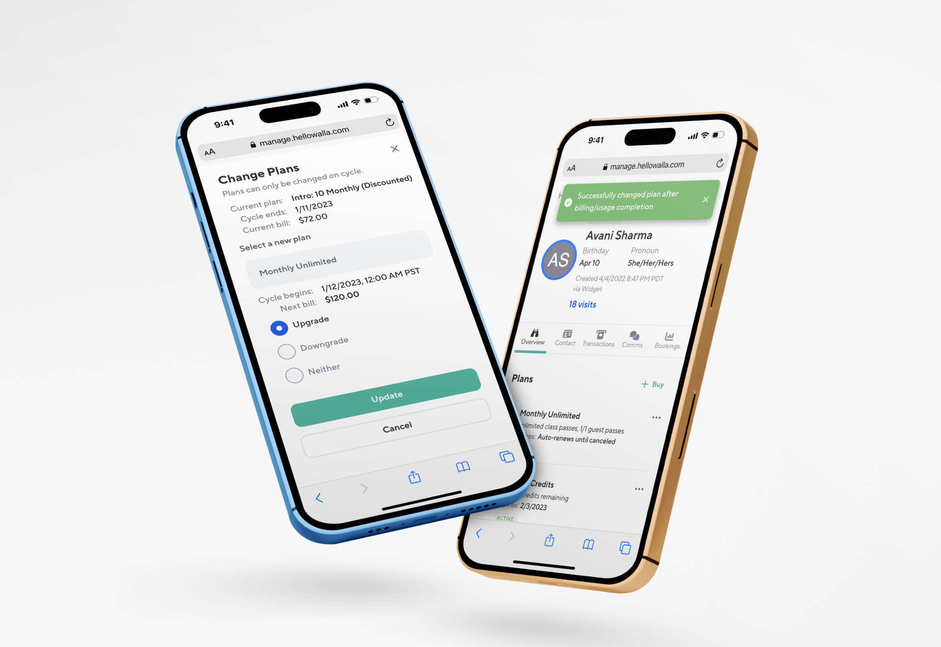 The Power to Automatically Change Plans for Clients