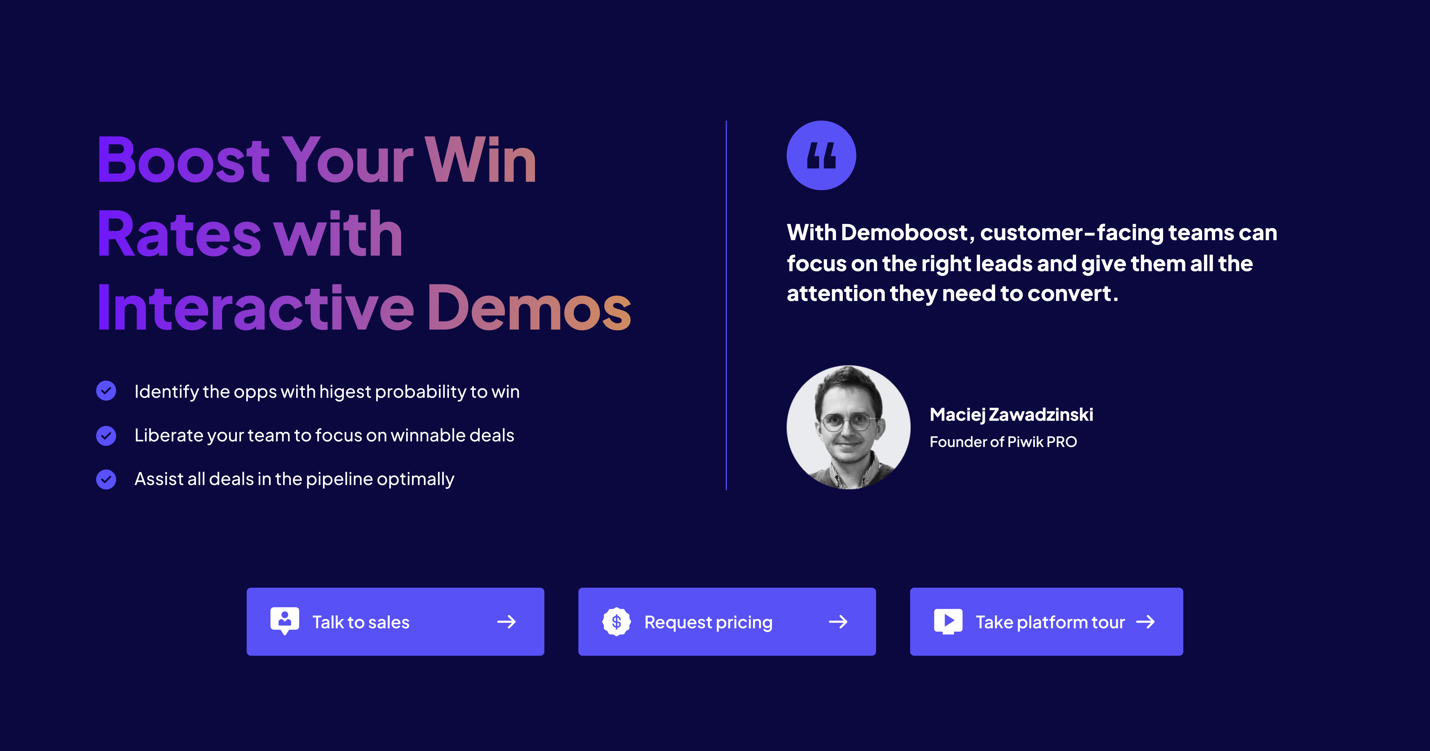 Critical Business Issues - Increased Win Rates