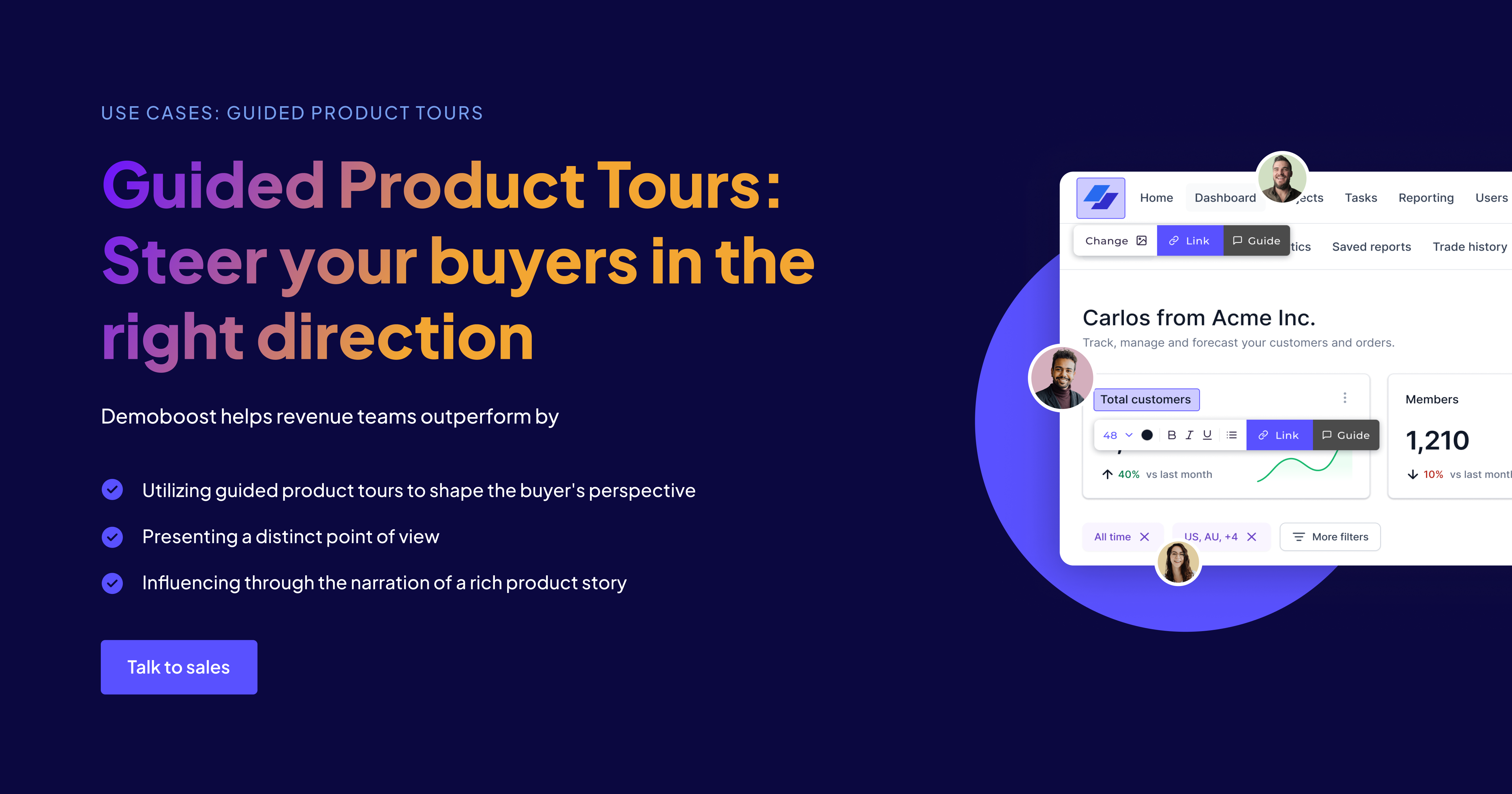 Guided Product Tours to Boost User Engagement | Demoboost
