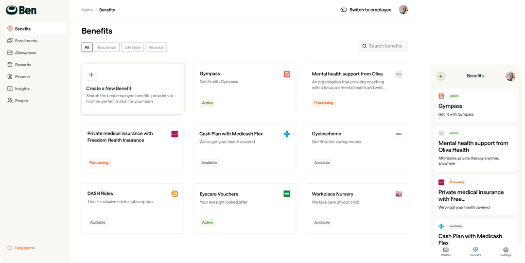 Ben | The Best Flexible Employee Benefits Platform