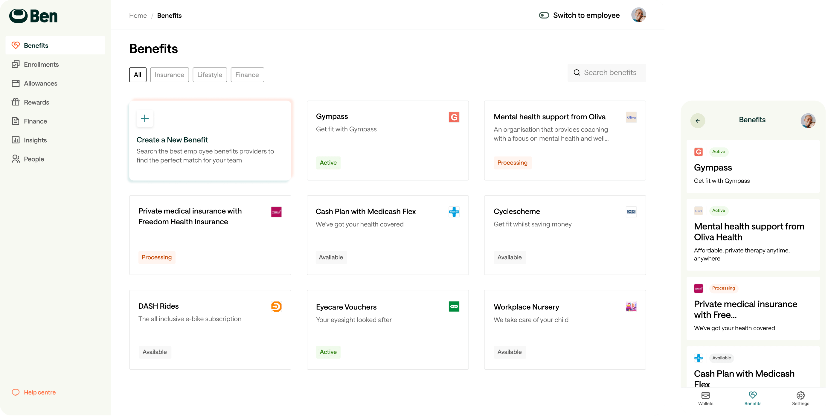 Ben | The Best Flexible Employee Benefits Platform