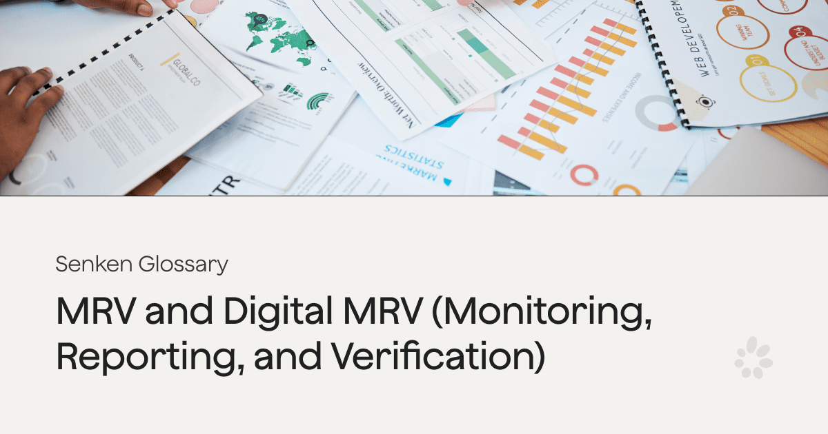 MRV and Digital MRV (Monitoring, Reporting, and Verification)
