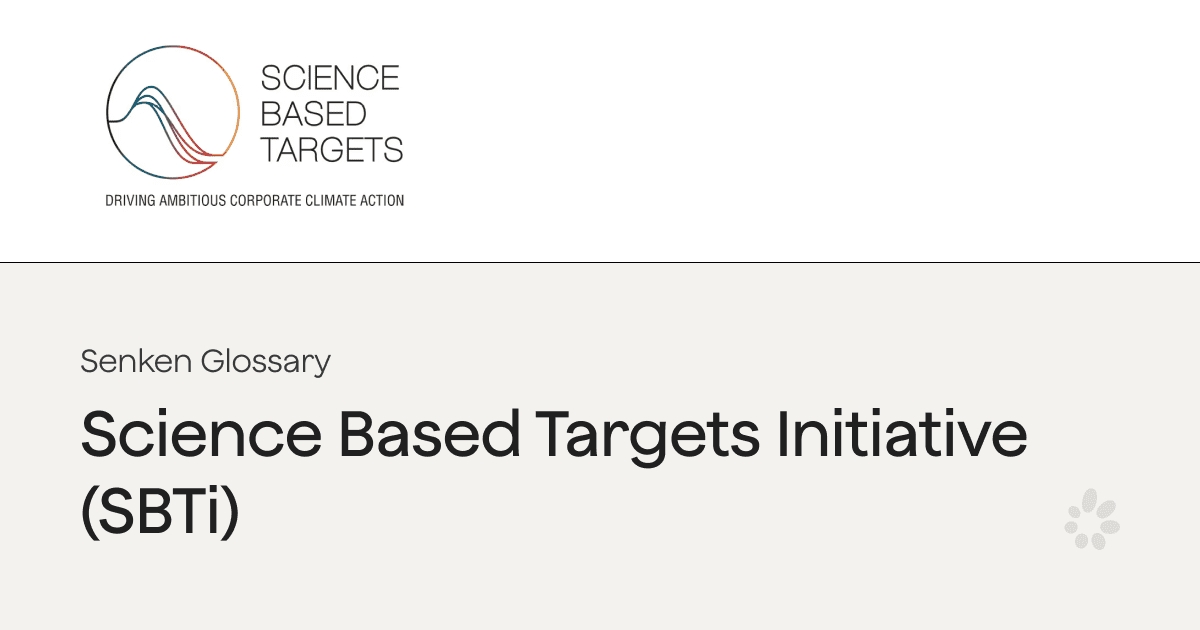Science Based Targets Initiative (SBTi)