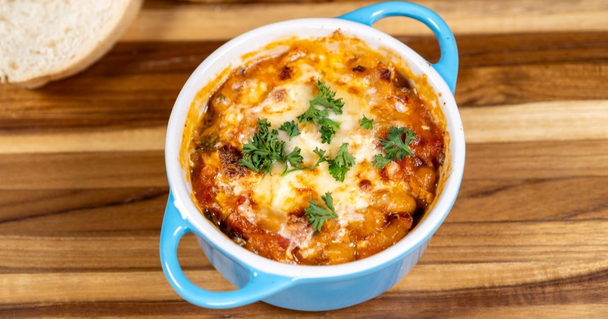 Green Heart Garden | Recipe - Cheesy Cannellini and Swiss Chard Bake