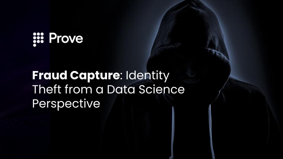 Fraud Capture: Identity Theft from a Data Science Perspective