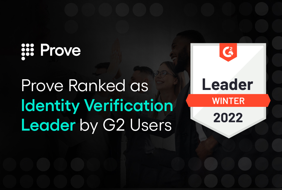 Prove Ranked as Identity Verification Leader by G2 Users