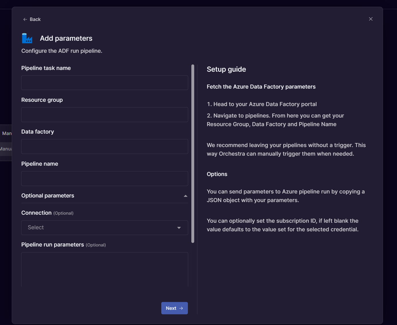 Azure Data Factory added as connector | Orchestra