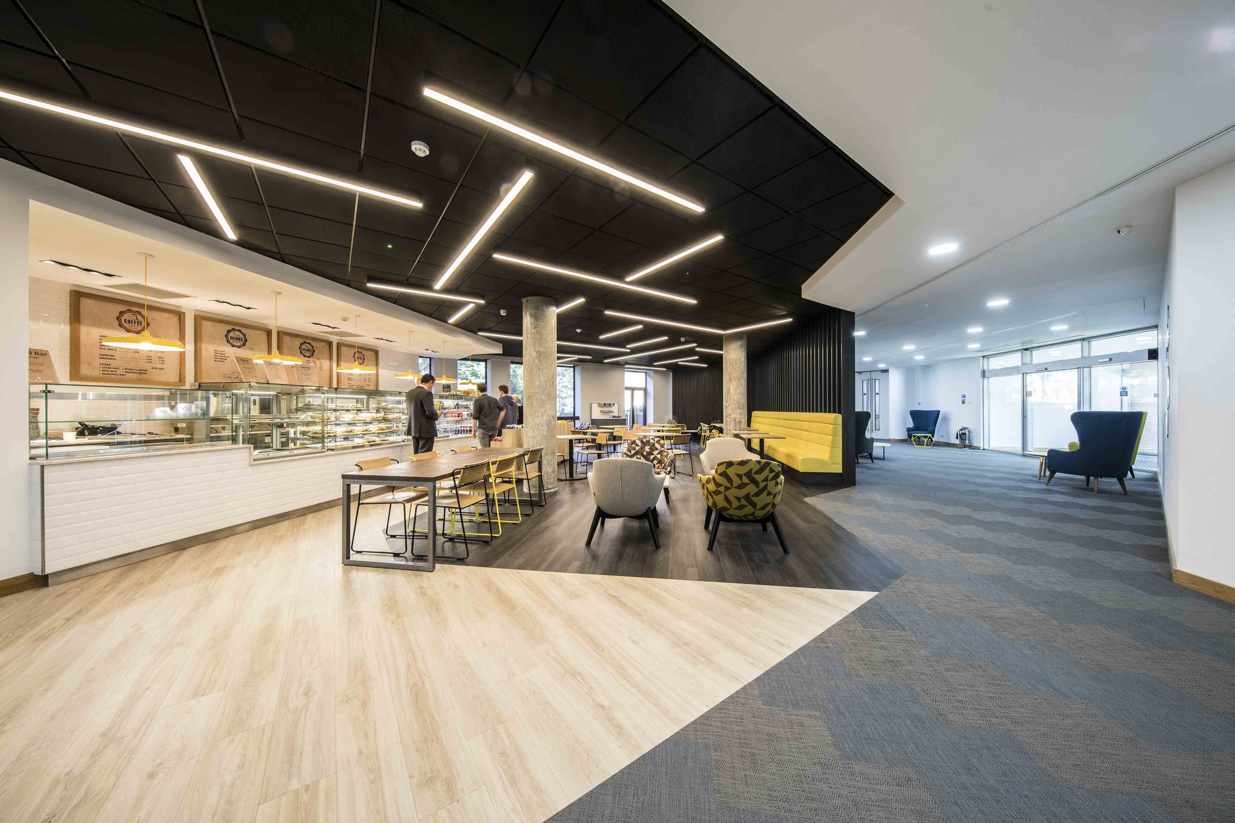 The hub of conversation and coffee