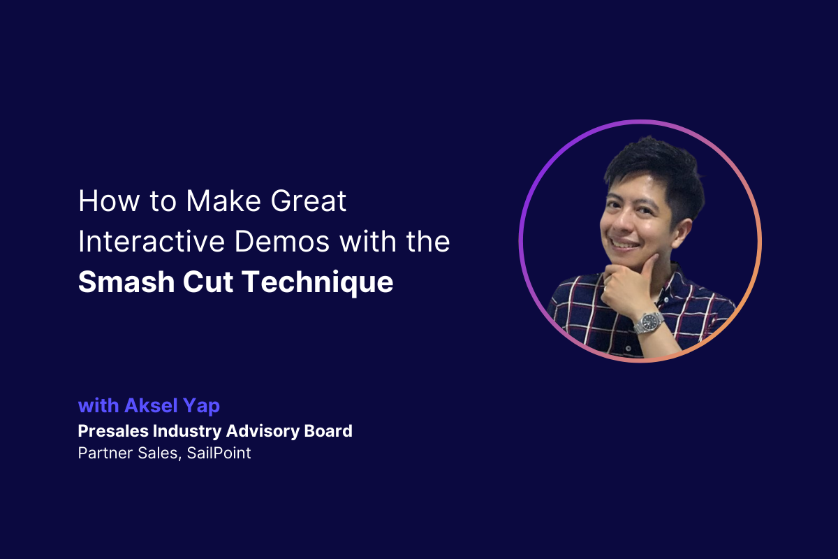 How to Make Great Interactive Demos with the Smash Cut Technique