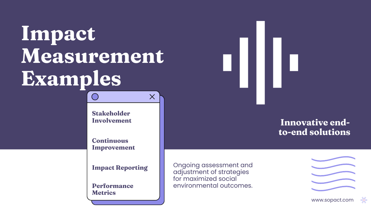 Impact measurement examples | sopact