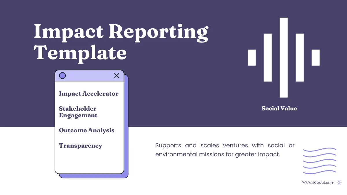 Impact Reporting Template | sopact