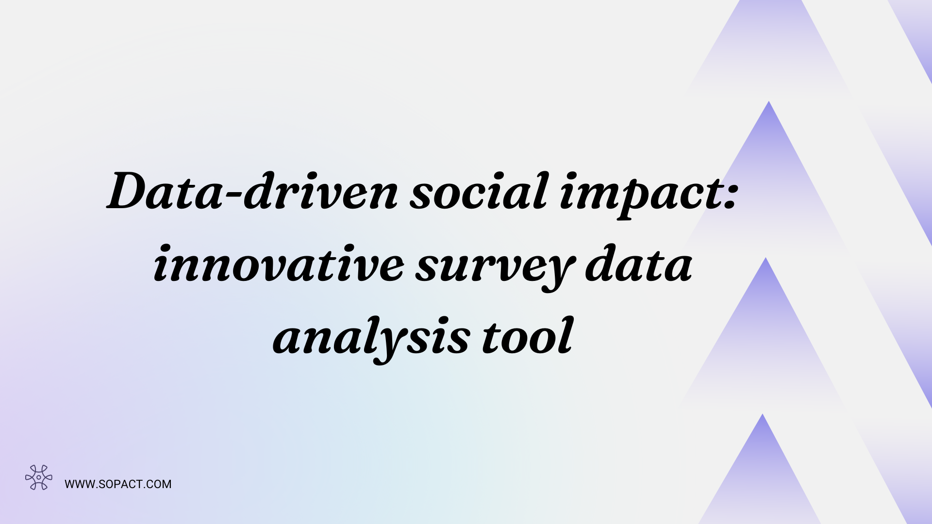 Data-driven social impact: innovative survey data analysis tool ...