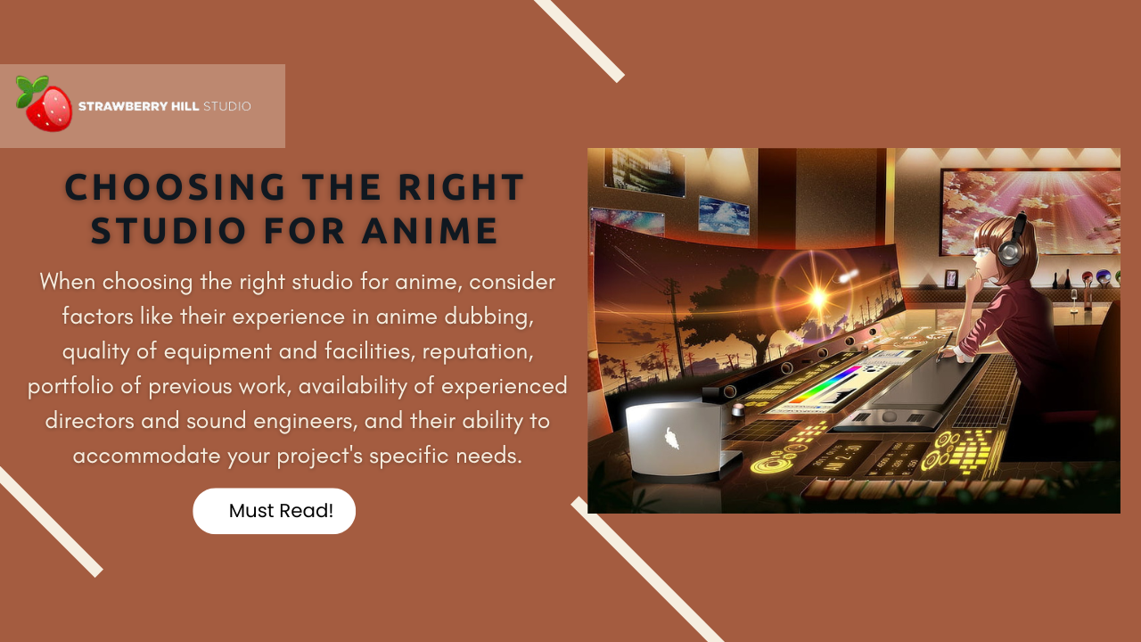 Mastering the Art: A Guide to Choosing the Right Studio for Anime