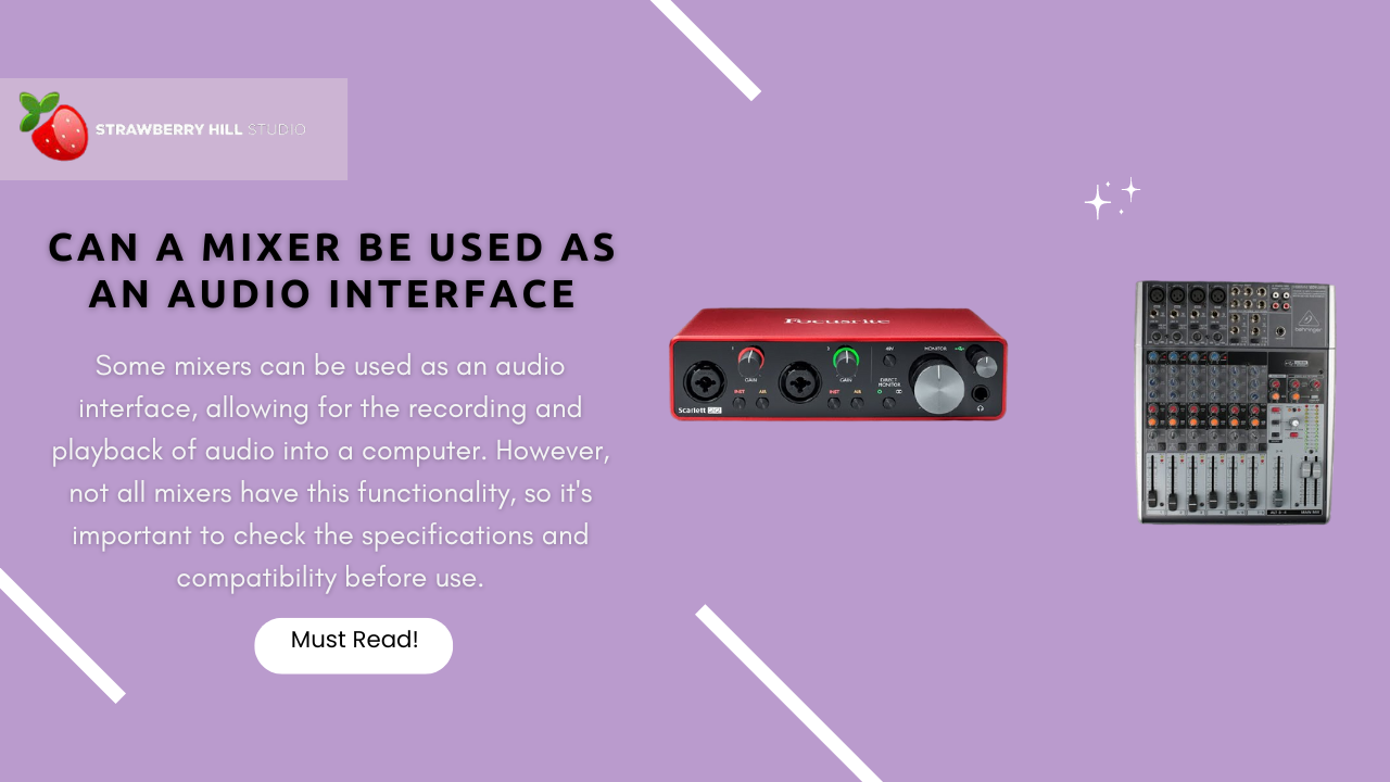Mixing it Up: Can a Mixer be Used as an Audio Interface