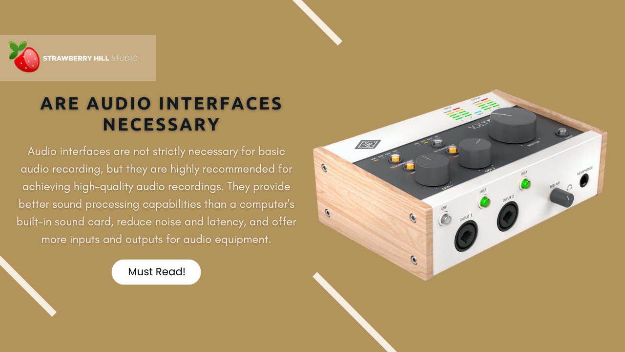 Are Audio Interfaces Necessary? A Comprehensive Guide to Sound Quality