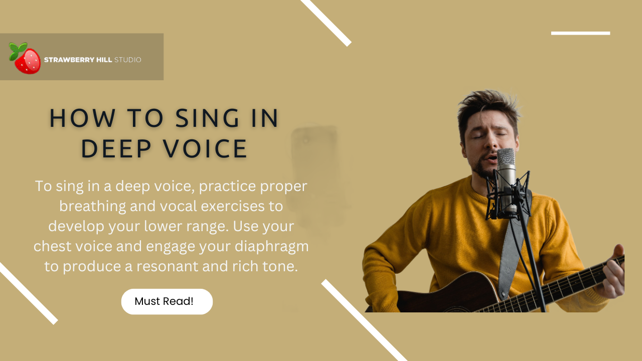 From High Pitch to Low Notes: A Guide on How to Sing in Deep Voice