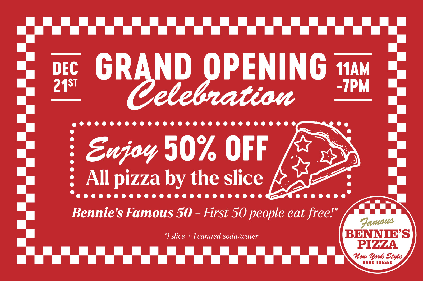 Bennie's Pizza - New York style pizza at The Mall in Columbia